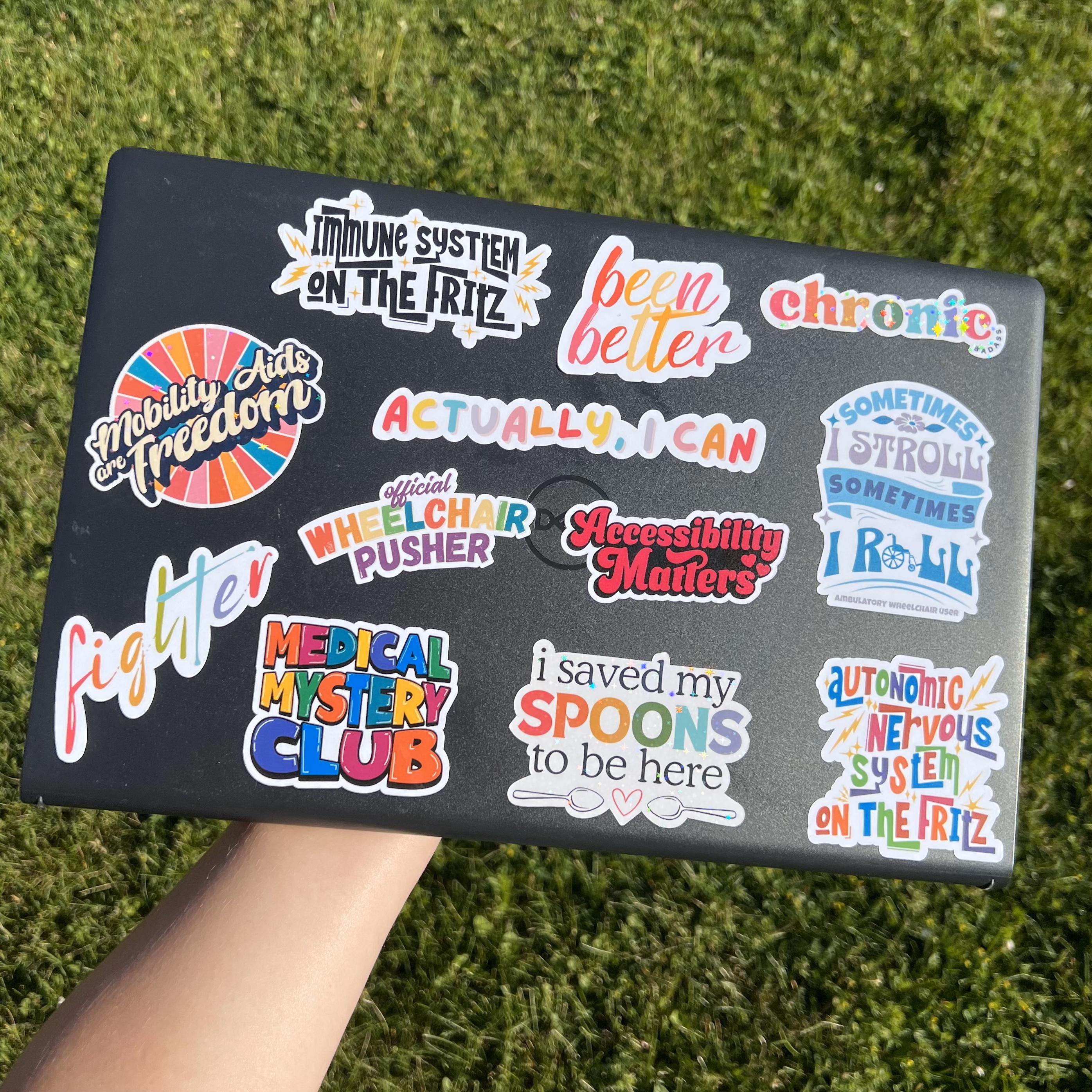 Spoonie Theory Sticker: Funny Chronic Illness Decal - I Saved My Spoons ...
