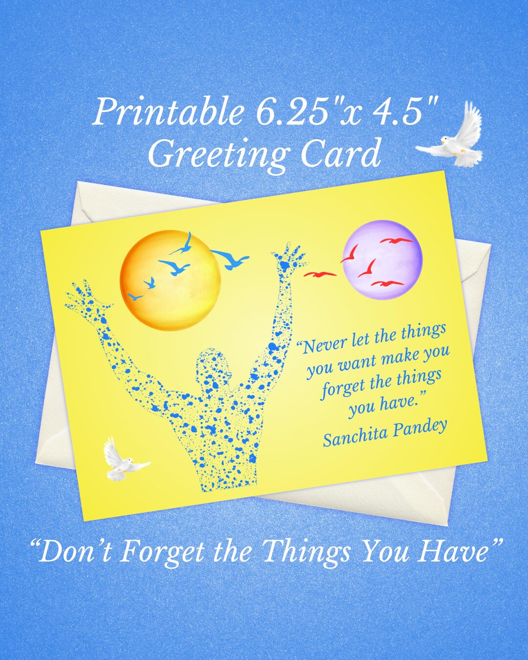 Inspirational Greeting Card, Positive Affirmation, Encouragement Card ...