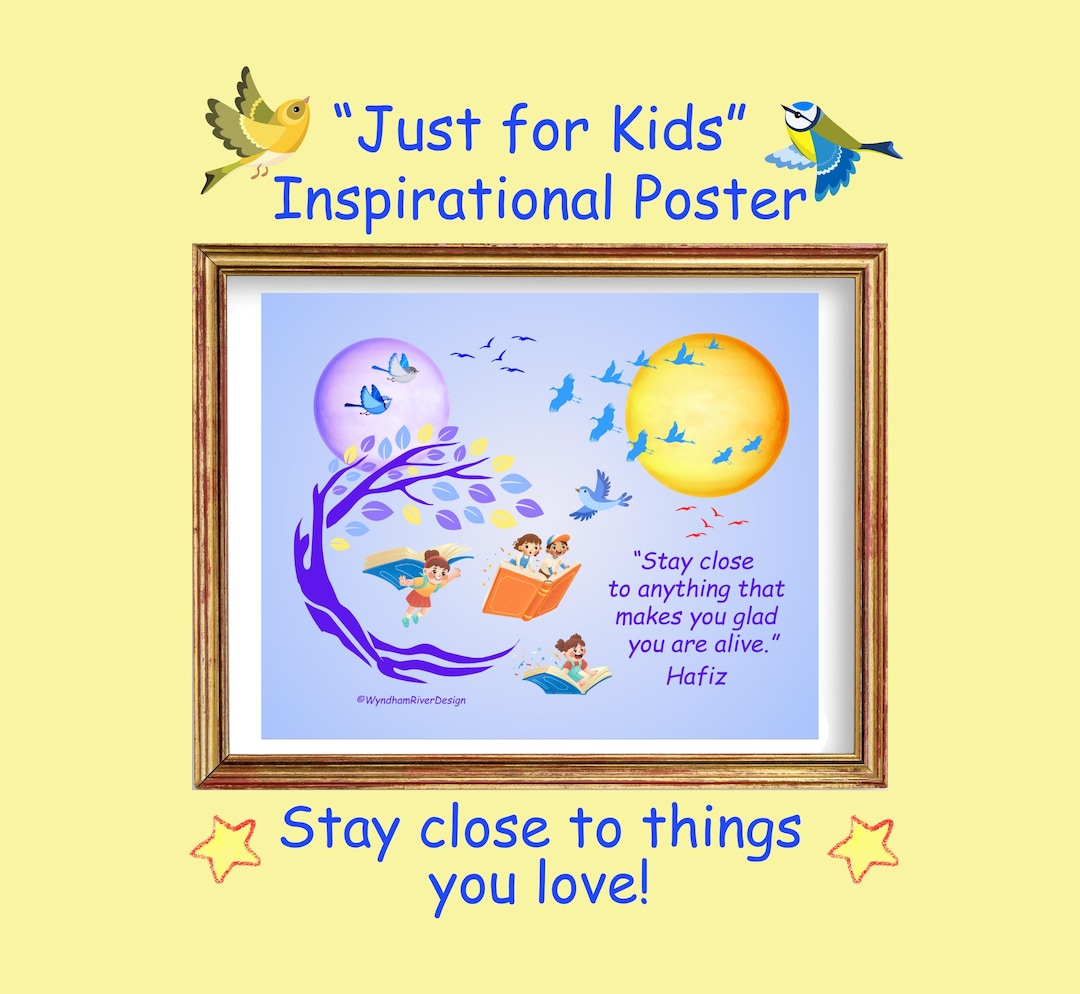 Inspirational Kids Posters, 10x8, Positive Affirmation, Art for Kids ...