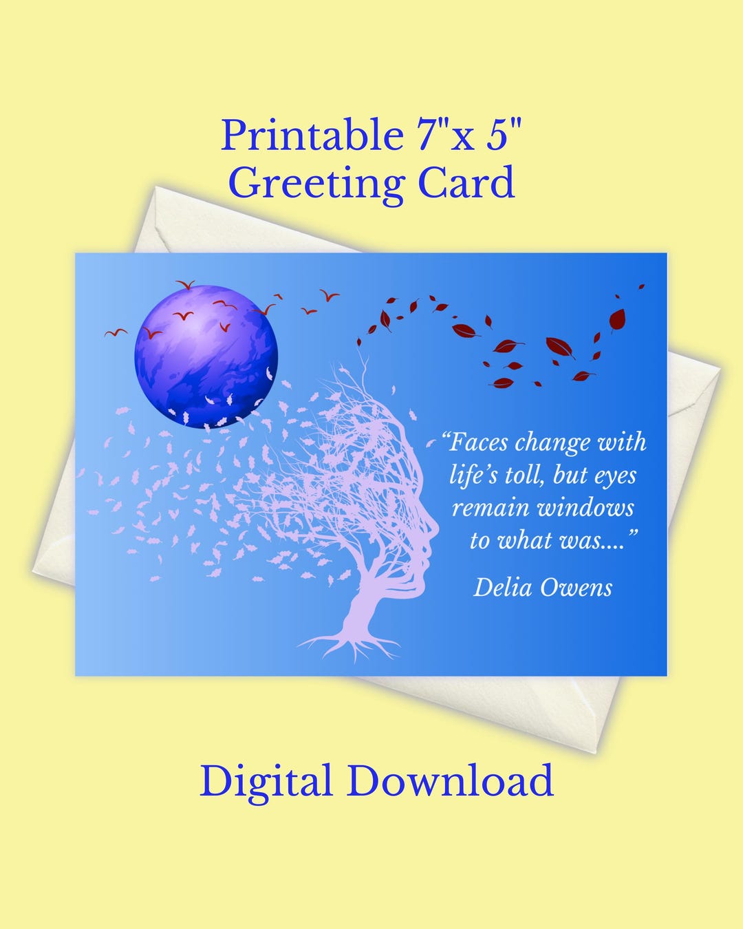 Inspirational Greeting Card, Inspirational Note Card, Writing Card ...