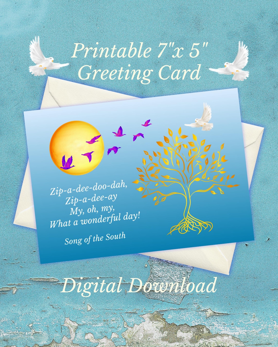 What a Wonderful Day! Inspirational Greeting Card, Inspirational Note ...