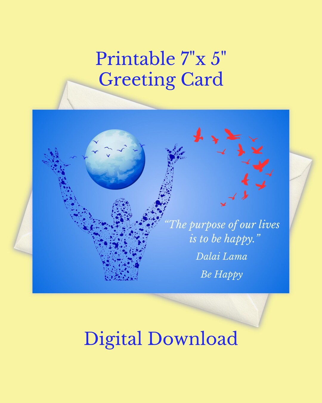 Inspirational Greeting Card, Inspirational Note Card, Writing Card ...