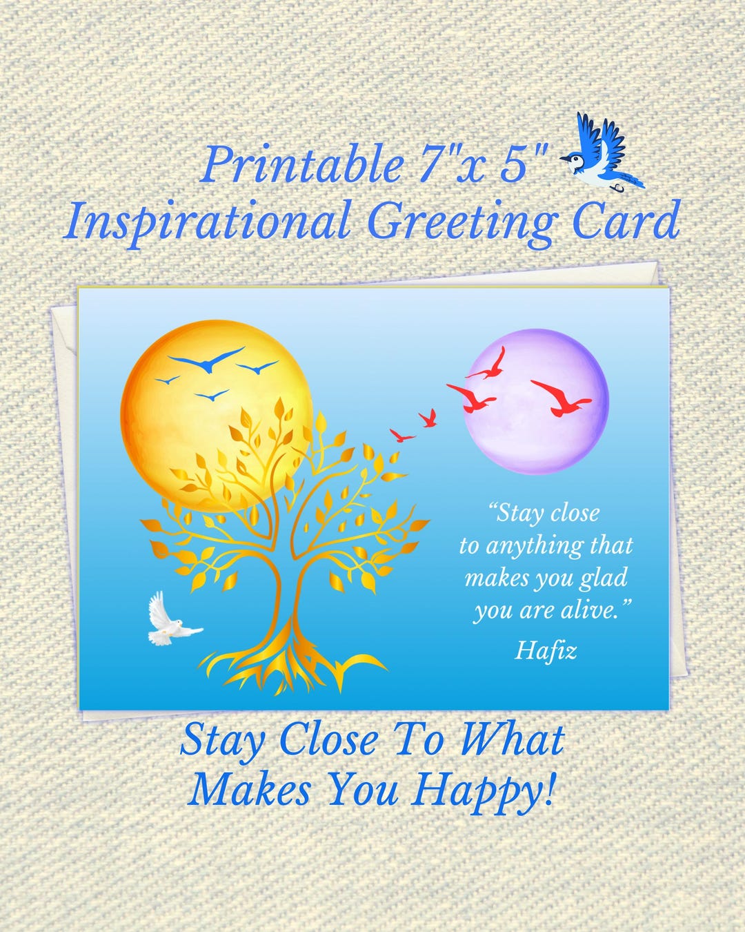 Inspirational Greeting Card, 7X5 (digital Download), Encouragement Card ...