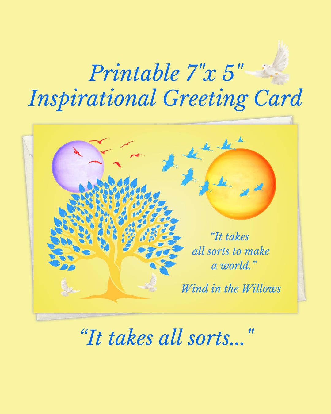 Inspirational Greeting Card, Friendship Card, Encouragement Card, 7x5 ...