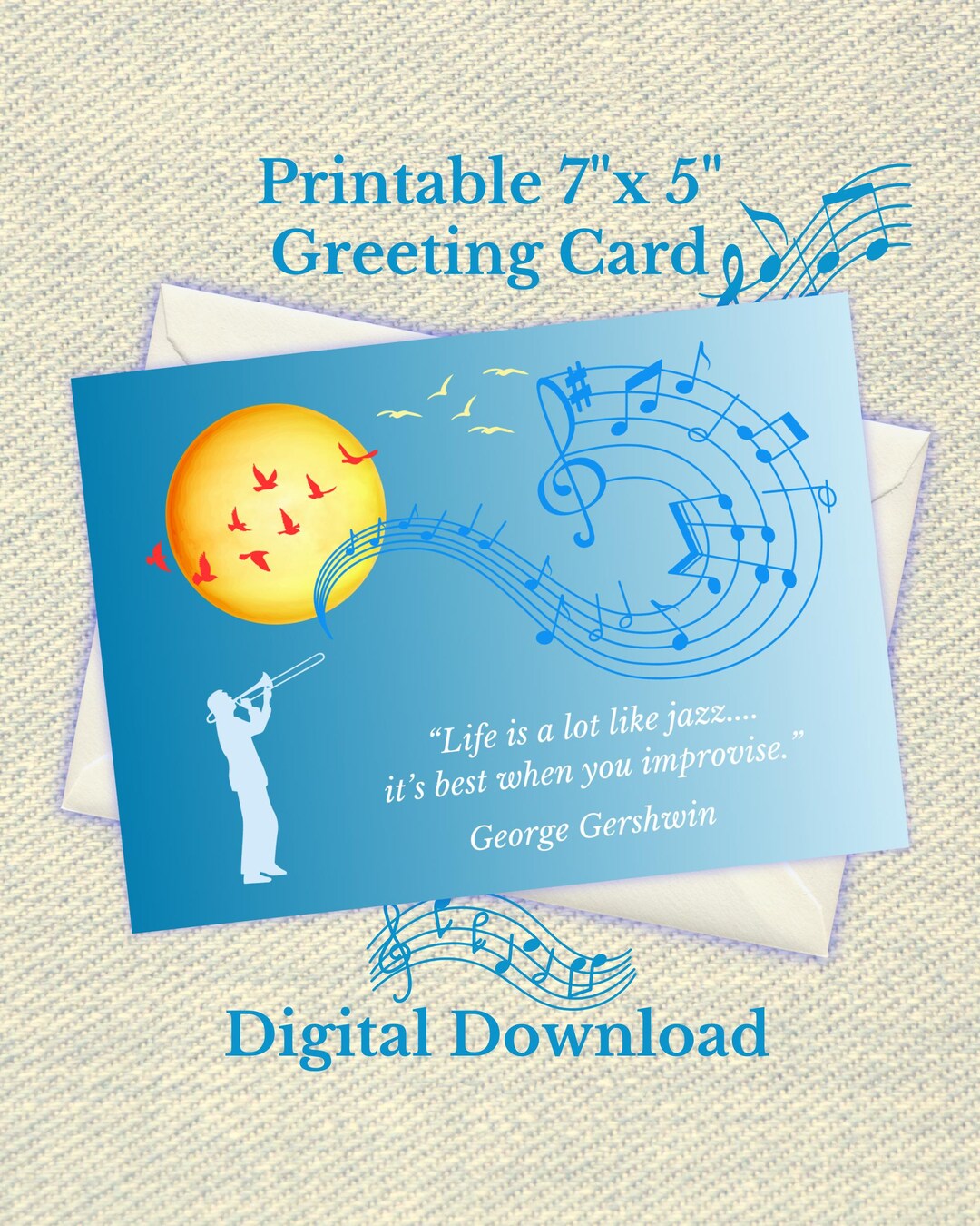 Inspirational Greeting Card, Inspirational Note Card, Writing Card ...