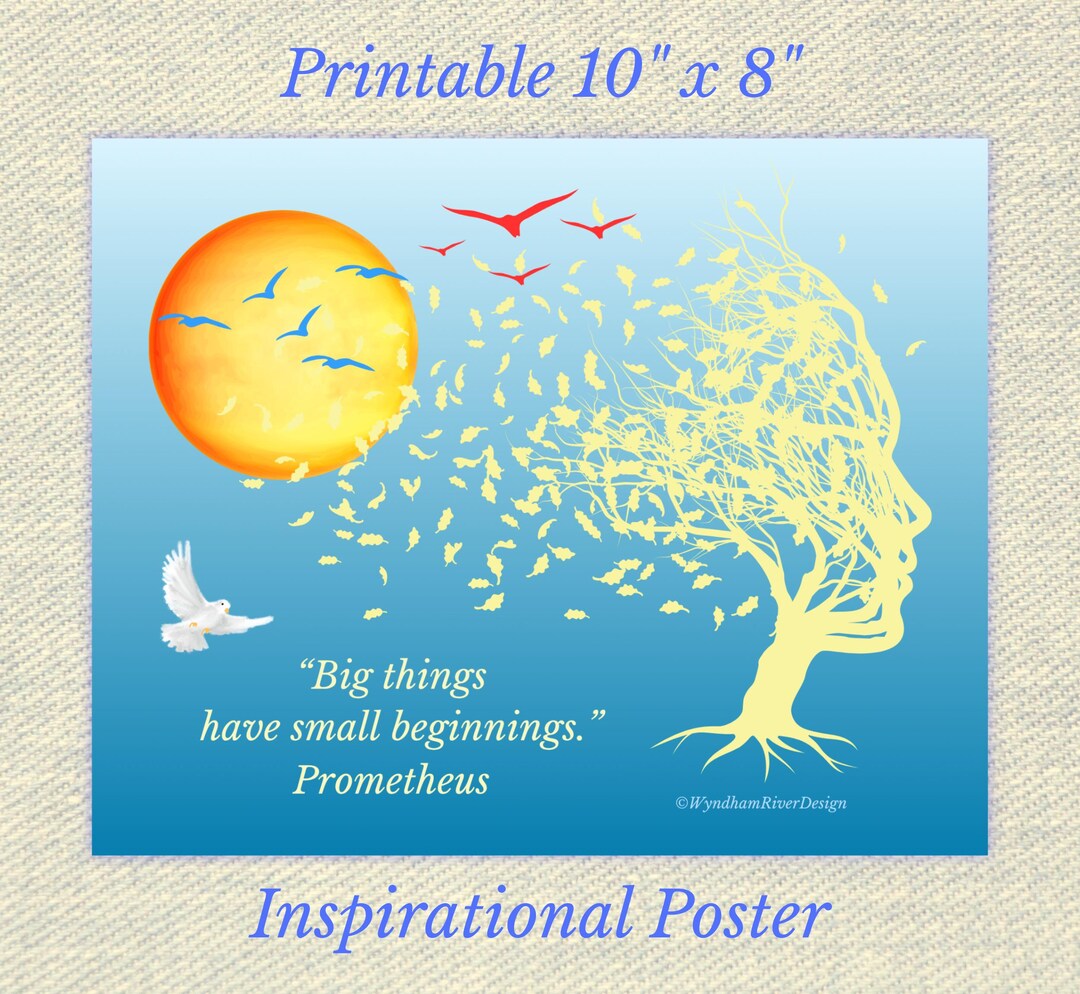 10x8 Inspirational Poster, Positive Affirmation Art-kids, Inspirational ...