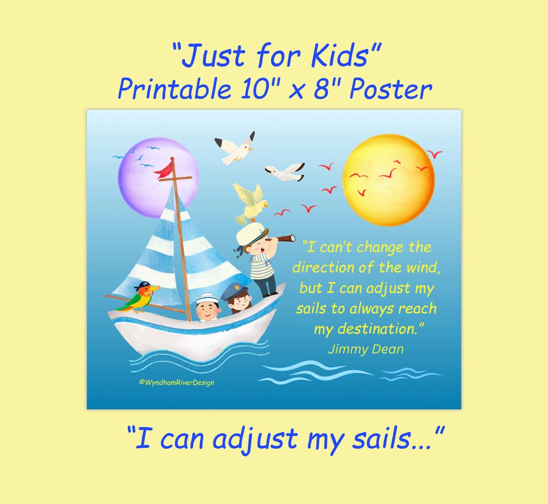 Inspirational Kids Posters, 10x8, Positive Affirmation, Art for Kids ...