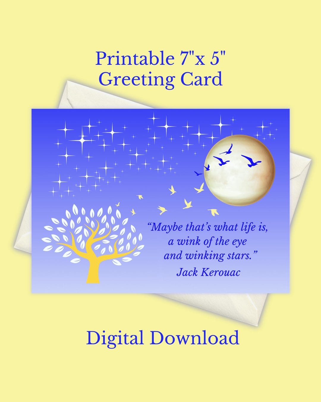 Inspirational Greeting Card, Inspirational Note Card, Writing Card ...