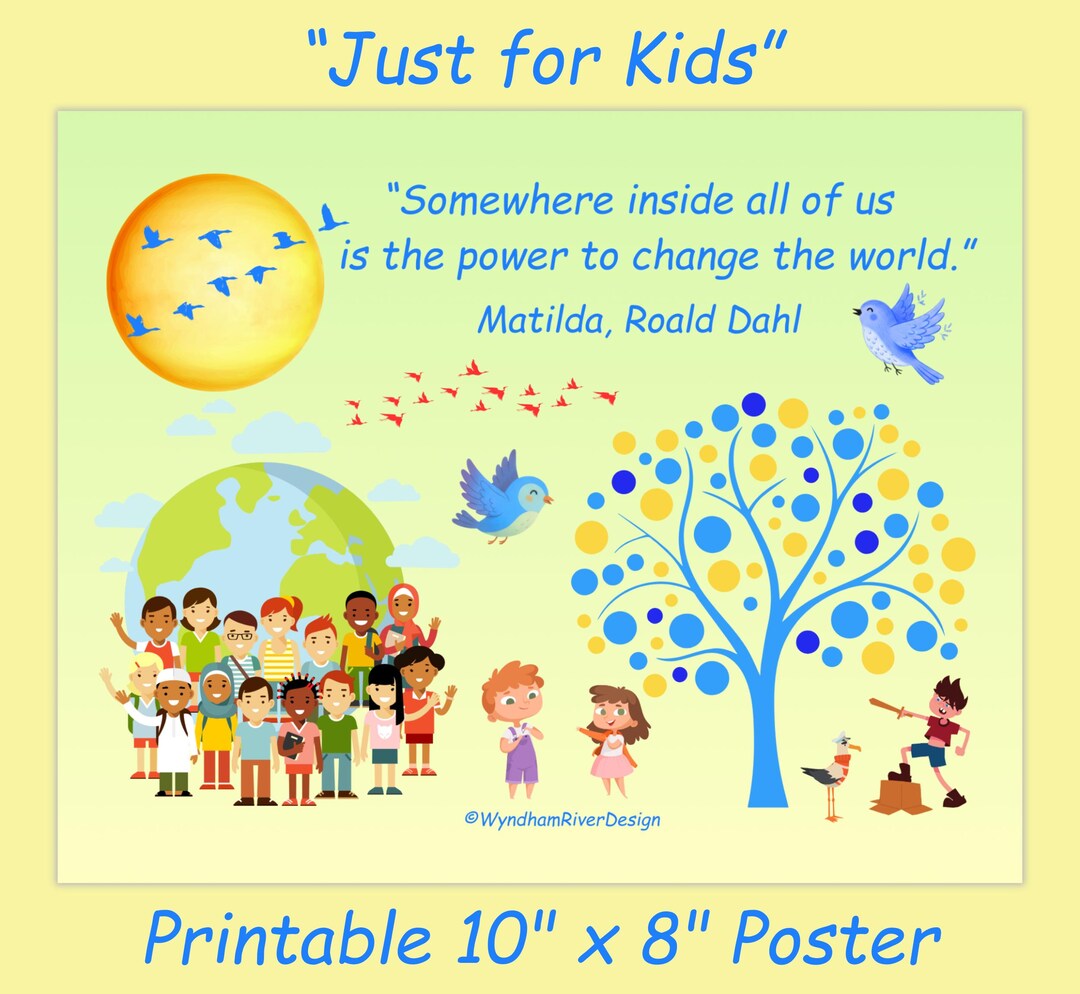 Kids Posters 10x8, Art for Kids, Positive Affirmation, Kids Room Decor ...