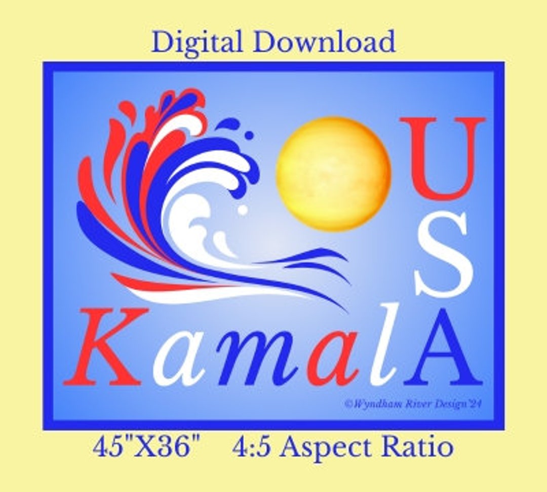 Buy Kamala Harris Digital Download Print Harris Campaign Poster Yard ...