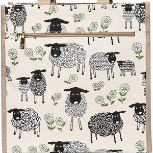 Tapestry Sheep/ Lamb Zippered Box Tote Project, Shopping, Market Bag - Etsy