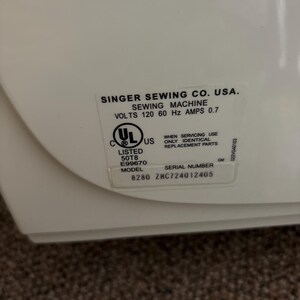 Singer Prelude Sewing Machine 8280 W/ Accessories, Pedal, Original Box ...