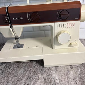 Vintage Singer Model 5525 Sewing Machine Metal , Heavy Duty! Free Arm ...