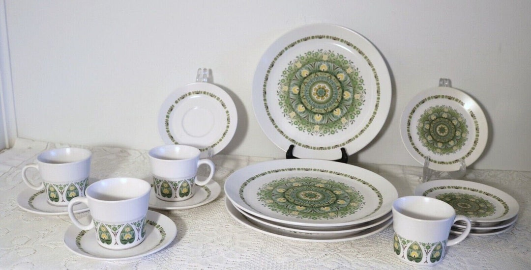 Noritake Palos Verdes Dinnerware- 1970's, Mid Century Modern, EUC - Etsy