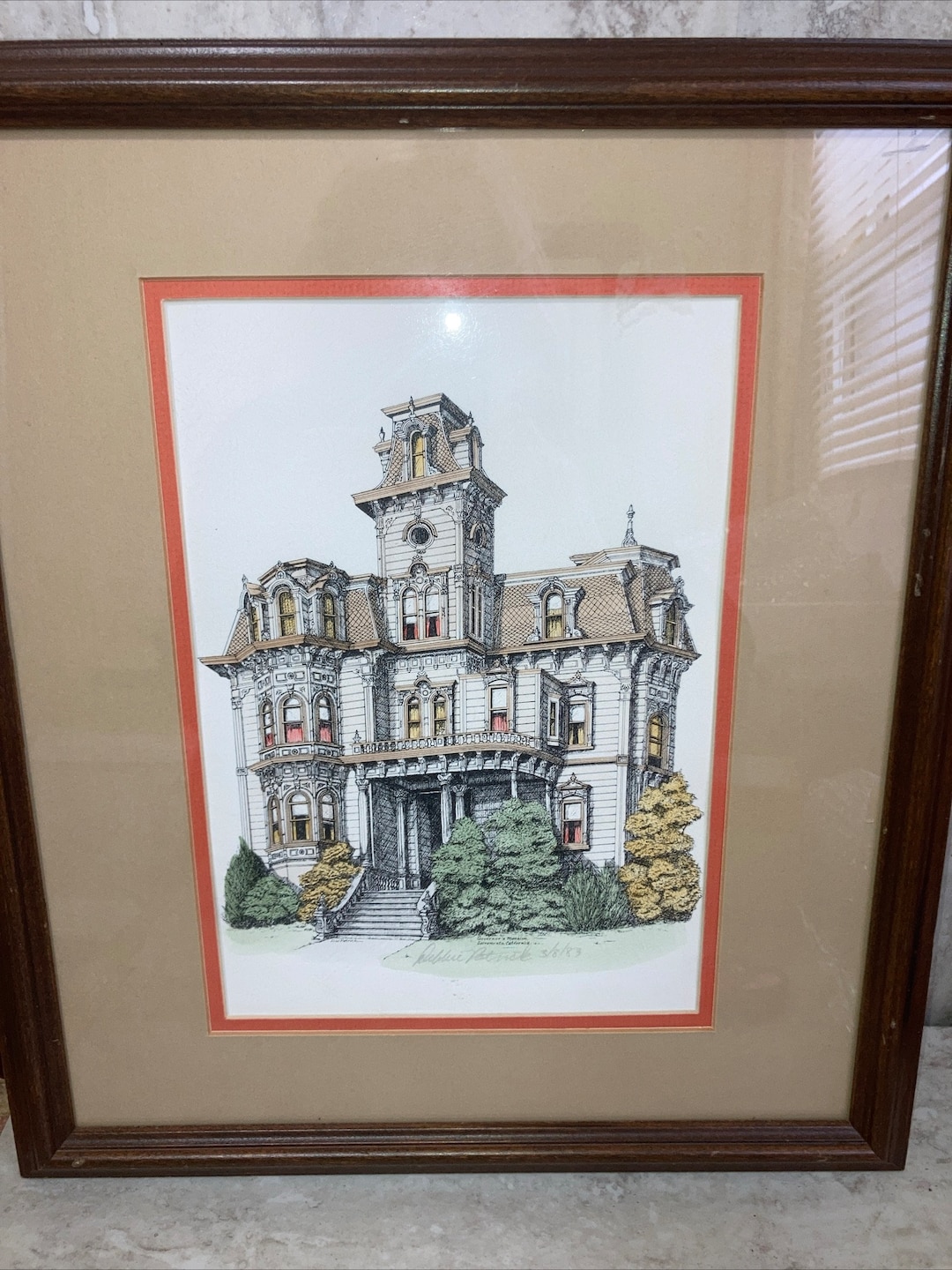 Debbie Patrick Color Art Print Victorian Governors Mansion Sacramento ...