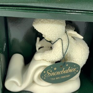 Department 56 Snowbabies "to My Friend" 68917 Winter Vintage W/ Box ...