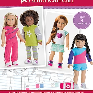 Simplicity Pattern 8042/ S0171 AMERICAN GIRL Doll Sewing Patterns- 4 ...