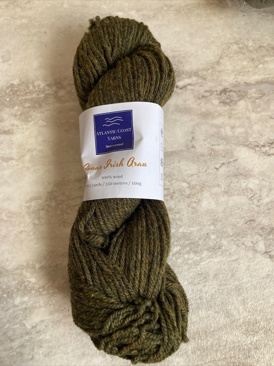 Atlantic Coast Yarns Sonas Irish Aran Wool Spun in Ireland, Color 059 ...