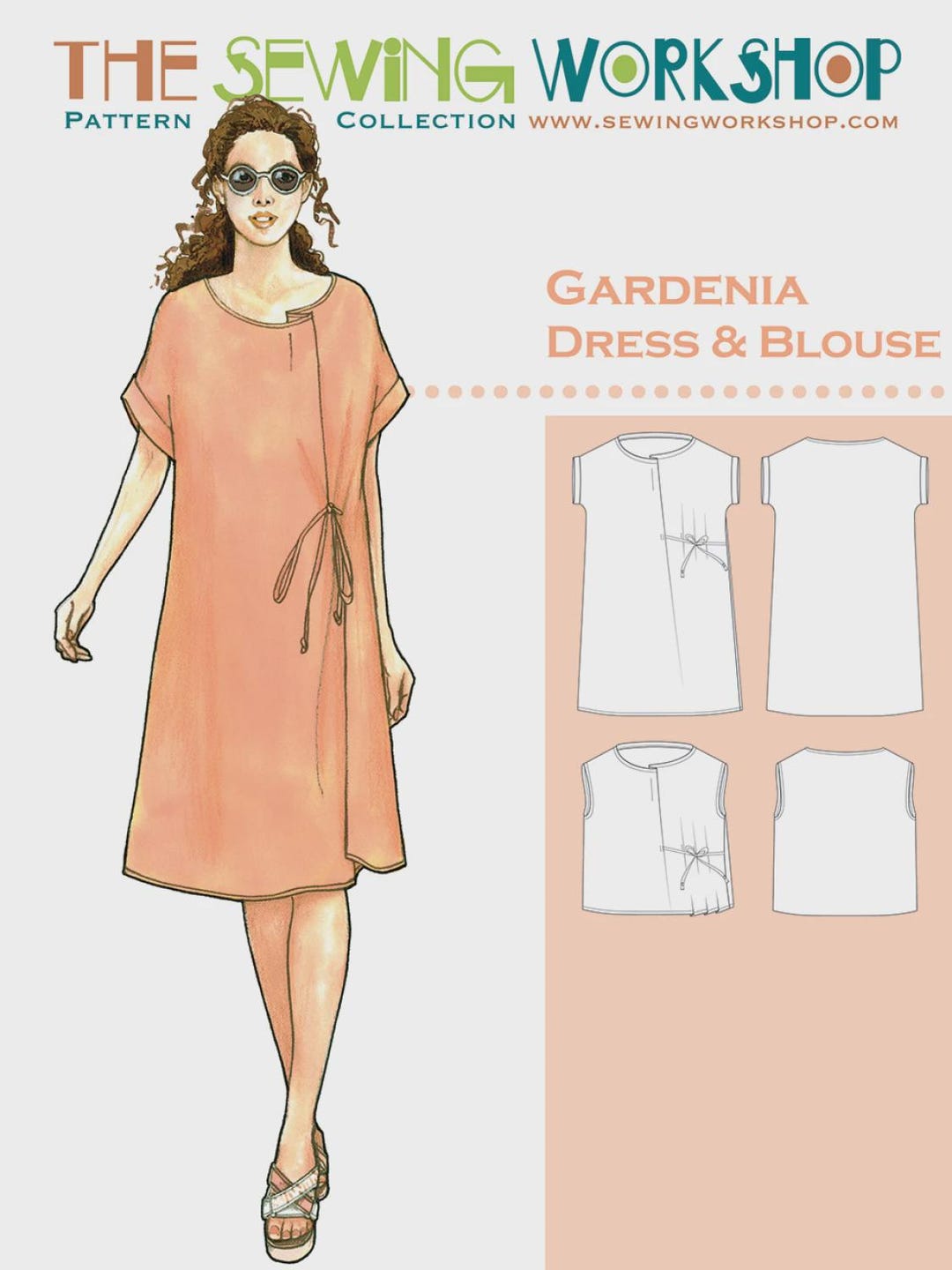 Gardenia Dress and Blouse Sewing Pattern, the Sewing Workshop- Two ...