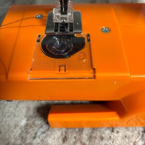 Janome New Home Sewing Machine Orange Blaze 525B (TESTED & WORKS) W ...