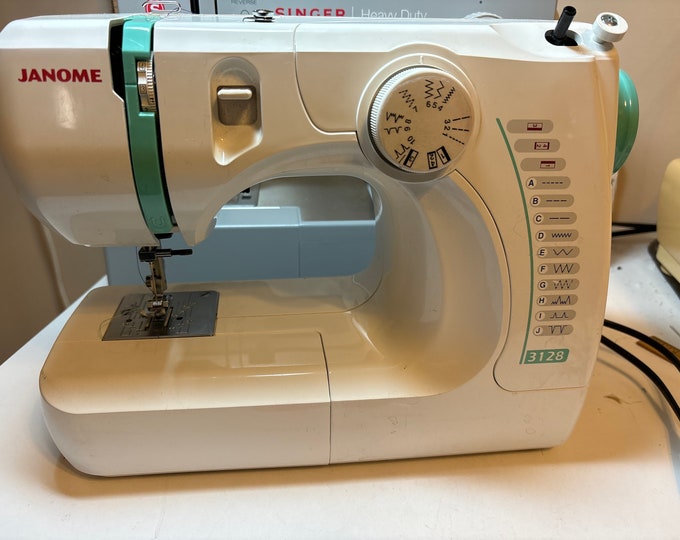 Janome Sewing Machine Model: 3128 Compact , Mini, With Extras- Barely ...