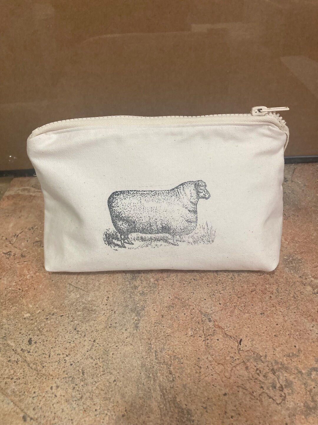 Sheep Zippered Pouch, Cosmetics , Art Supplies, Craft Tool Storage ...