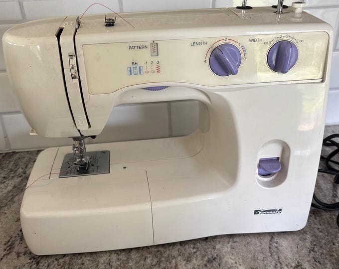 New Home Janome Compact Sewing Machine Model HF107 Working W/ Extras ...