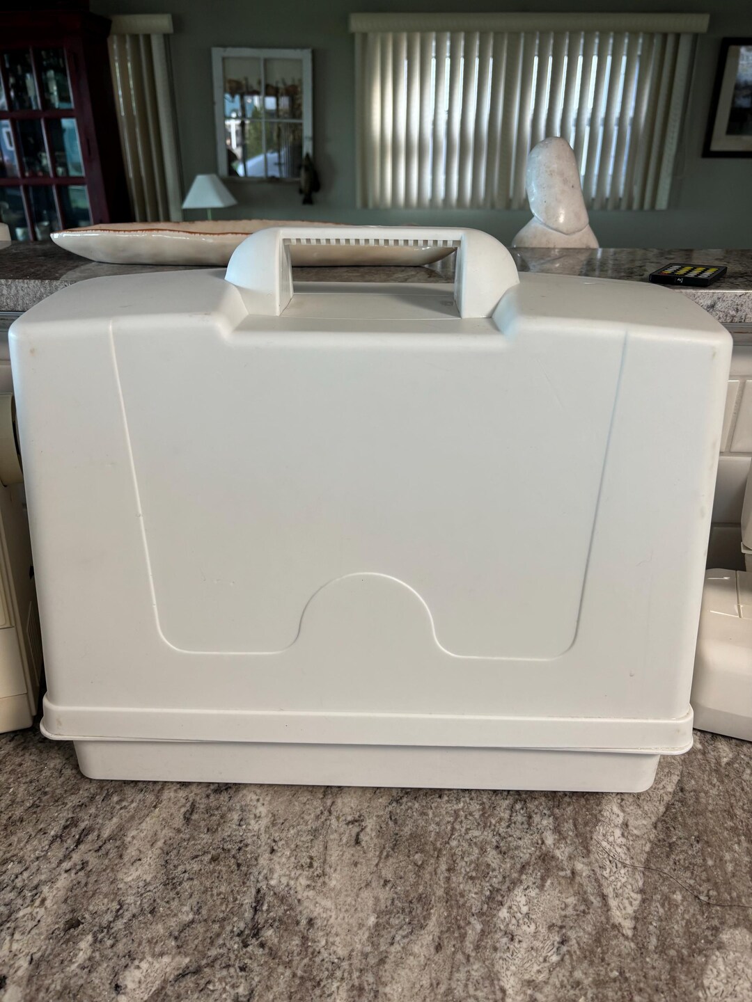 Vintage Sewing Machine Hard Storage Carrying Case Heavy Duty! Fits Most ...