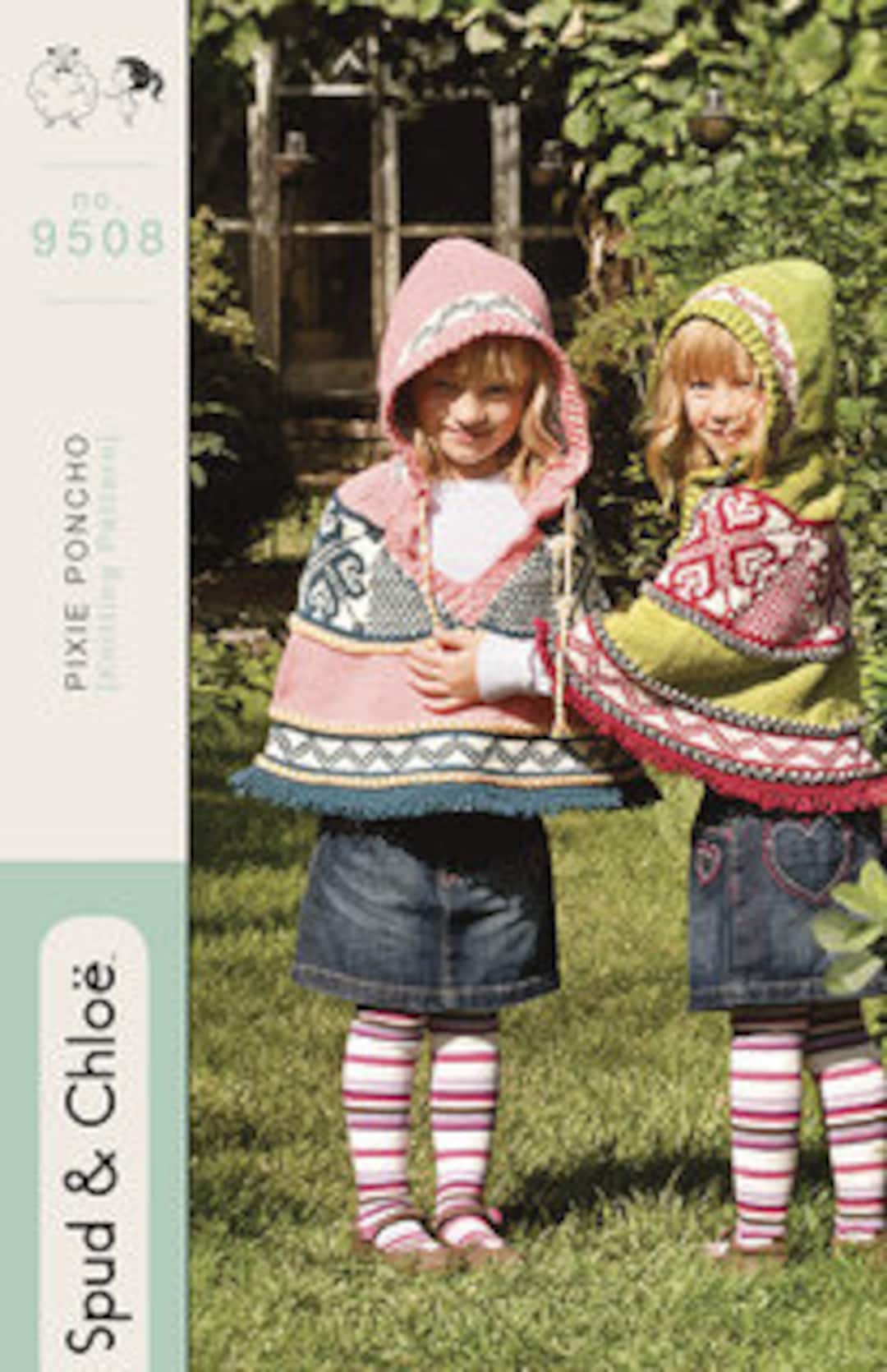 Spud & Chloe Patterns - Pixie Poncho Knitting Pattern- Worsted Weight ...