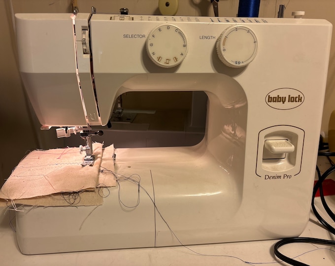 Baby Lock Sewing Machine Denim Pro BL16, W/ Case- Extras! Tested Works ...