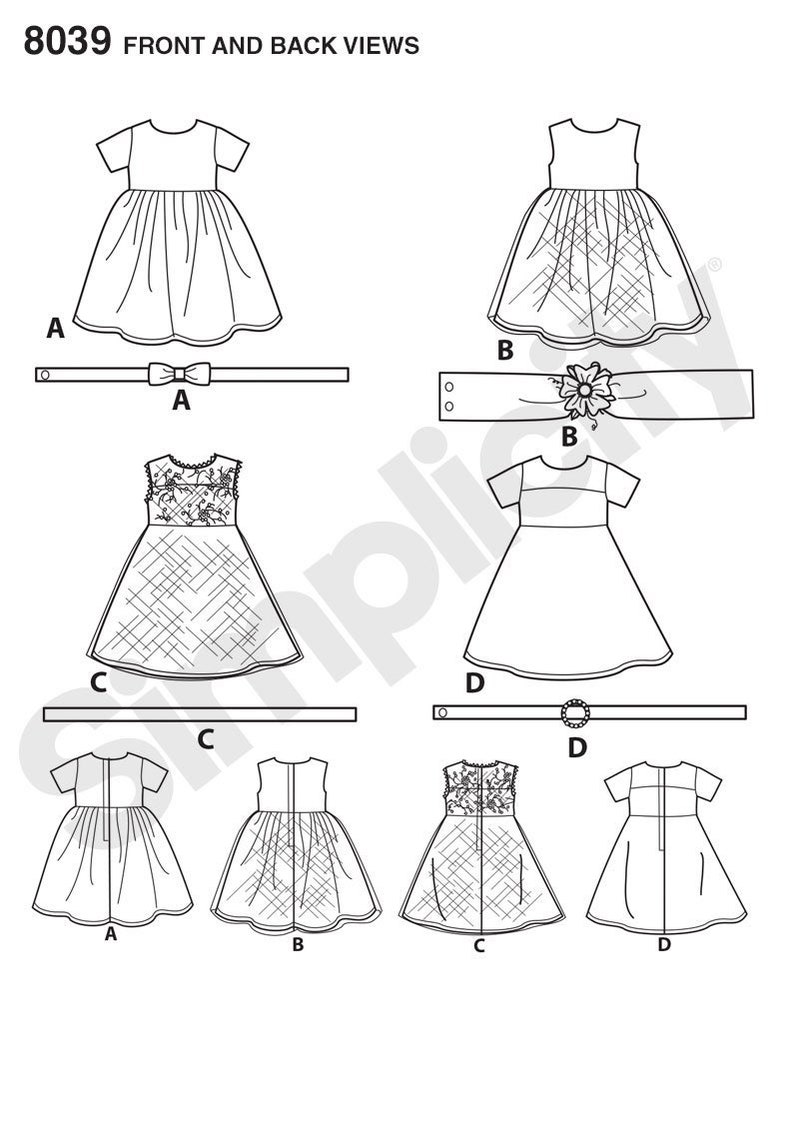 Simplicity Pattern 8039/S0172 AMERICAN GIRL Doll Sewing - Etsy