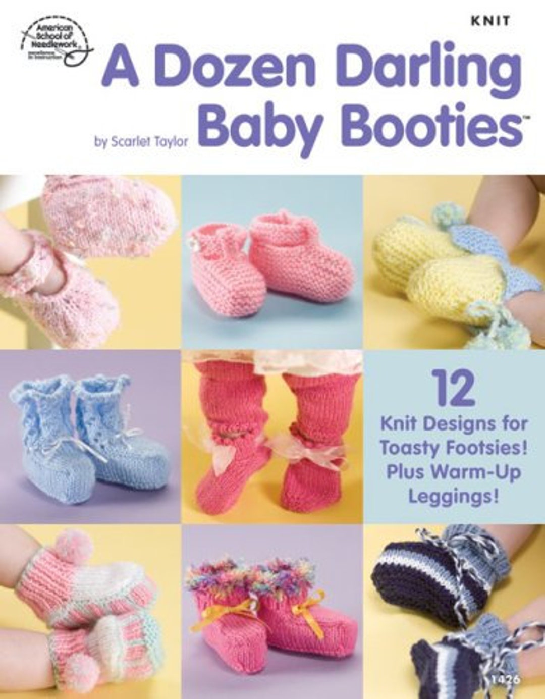Knit a Dozen Baby Booties- Knitting Pattern Book! Paperback, 23 Pages ...