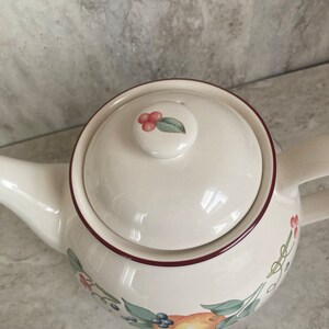 Corelle Coordinates Stoneware Abundance Teapot Fruit, 5 Cup Capacity ...