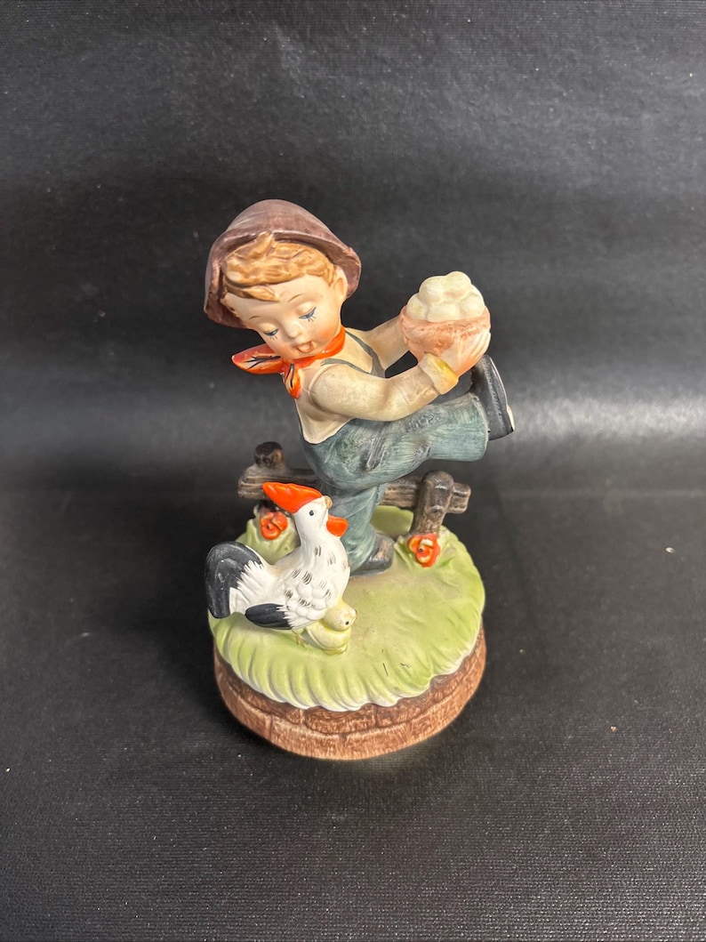 VTG Sankyo Music Box BOY Chicken Eggs the Sting the Entertainer ...