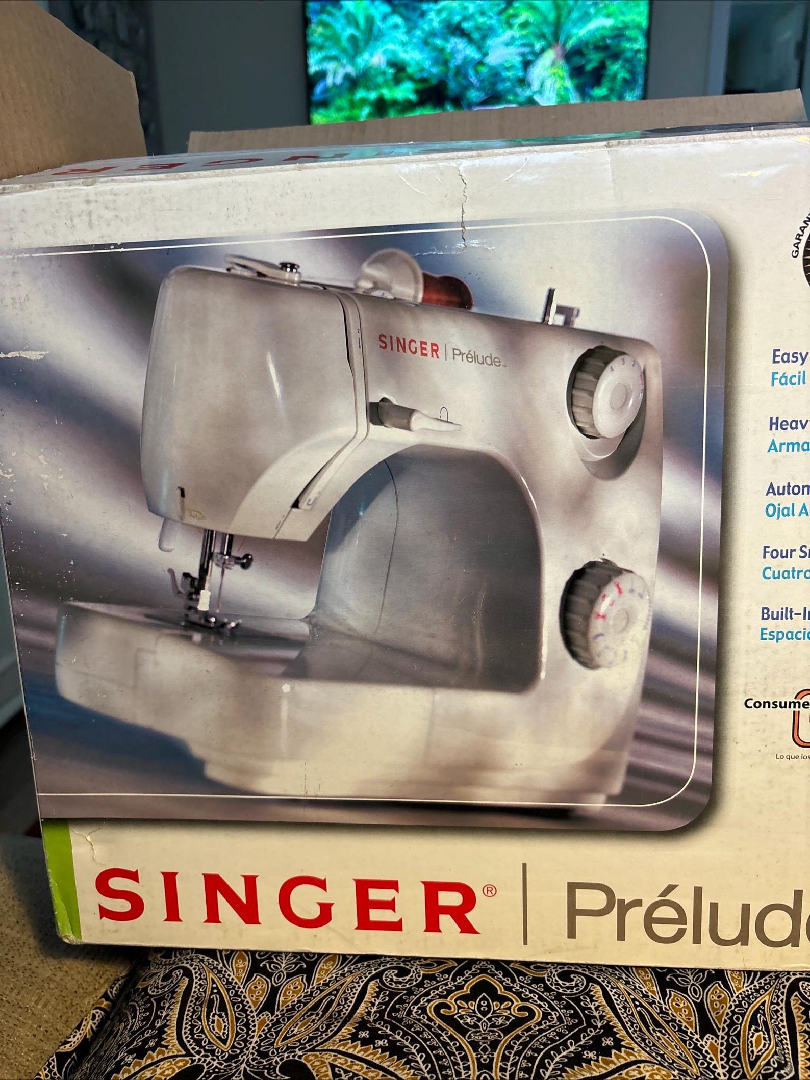 Singer Prelude Sewing Machine 8280 W/ Accessories, Cover, Manual, Pedal ...