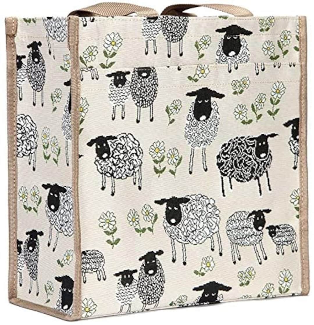 Tapestry Sheep/ Lamb Zippered Box Tote Project, Shopping, Market Bag - Etsy