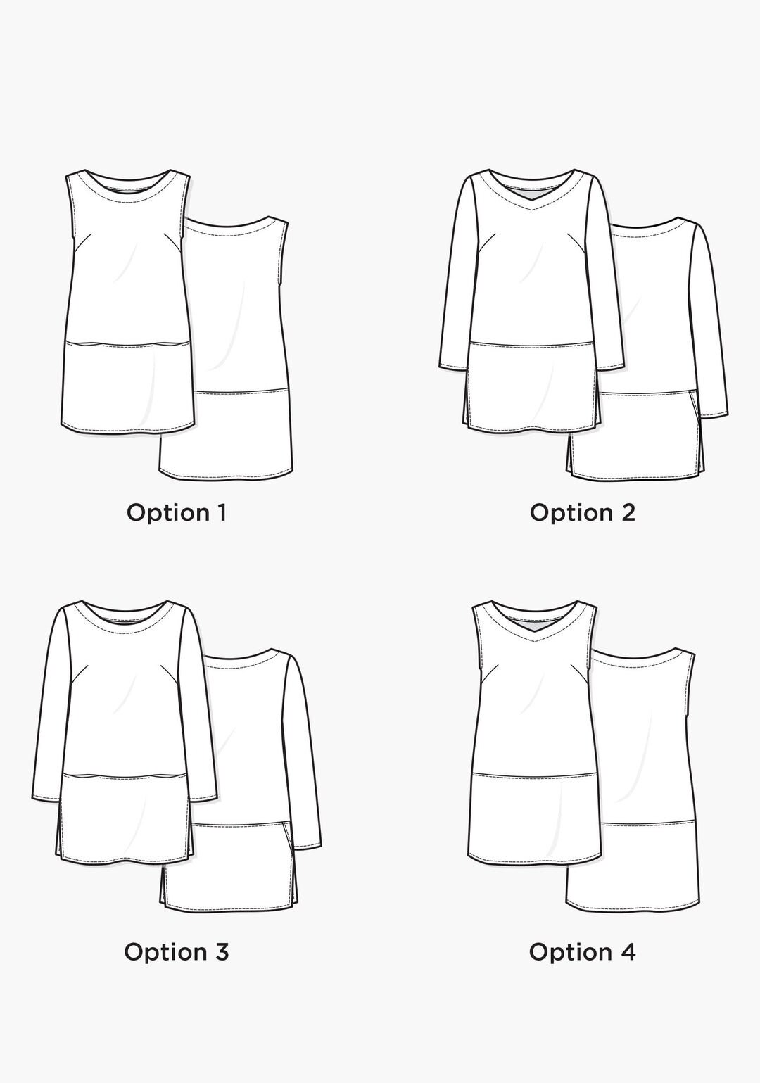 Uniform Tunic Sewing Pattern Size 14-30 by Grainline Studio SEWING ...