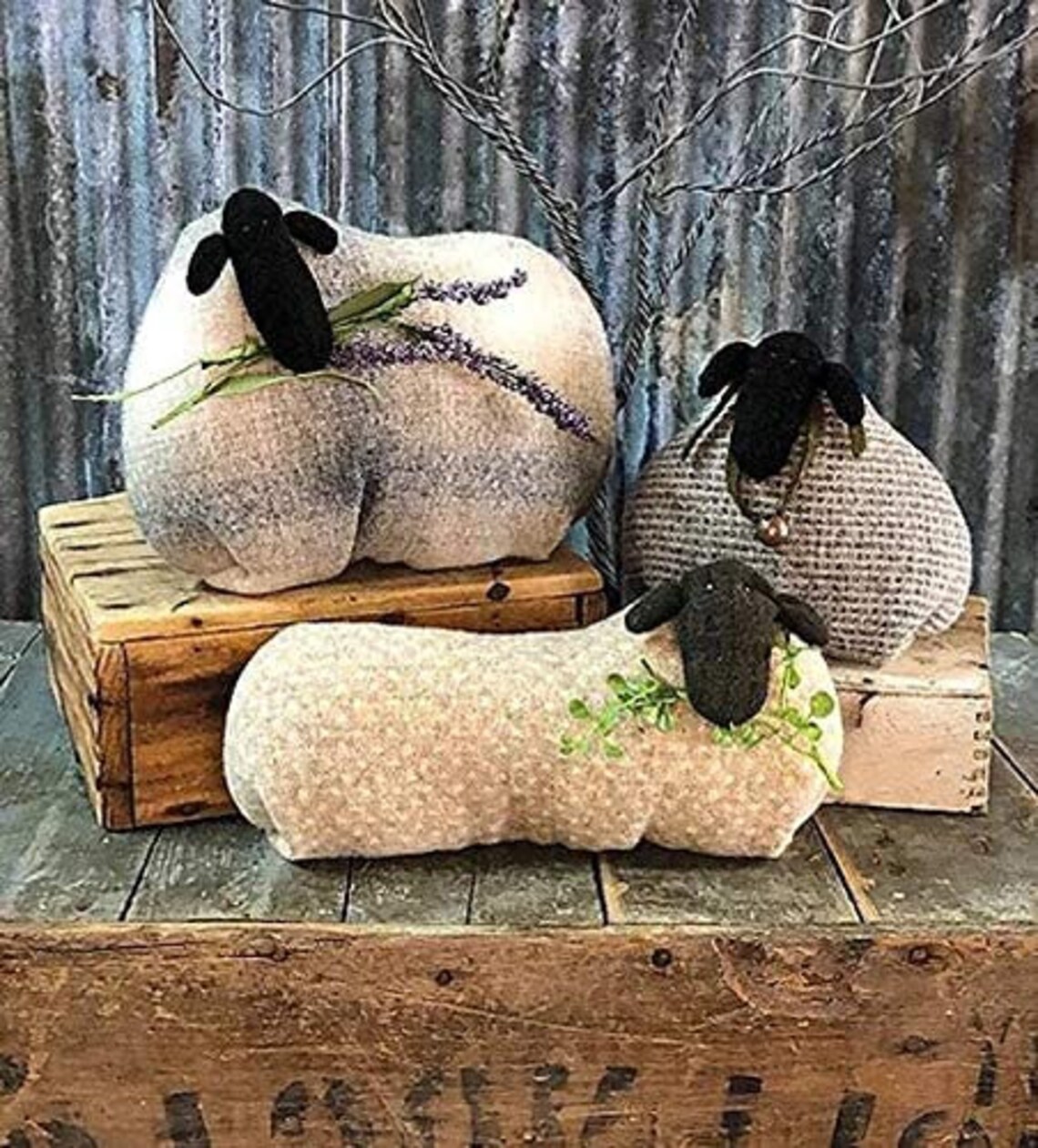 3 Adorable Stuffed Sheep! Threads That Bind TTB222 Lazy Ewe Sewing ...