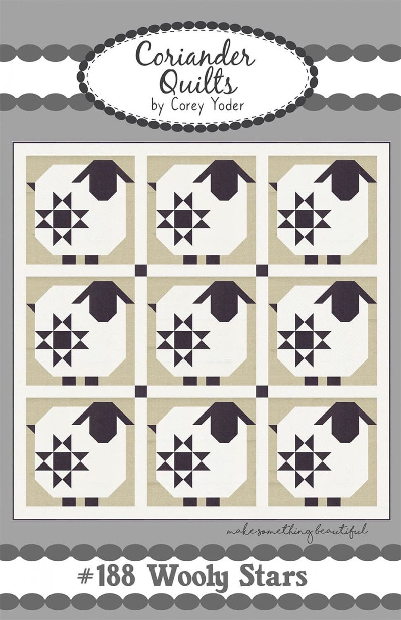 Wooly Stars Sheep Quilt Pattern From Coriander Quilts by Corey Yoder in ...