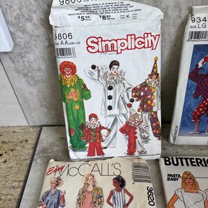 Lot of 7 Vintage Patterns Simplicity Mccalls Butterick Costumes, Women ...