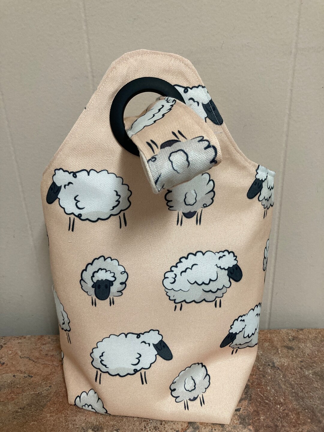 Bindle Bag Project Bag Sheep Theme-knitting Bag, Tote, Bucket Bag ...