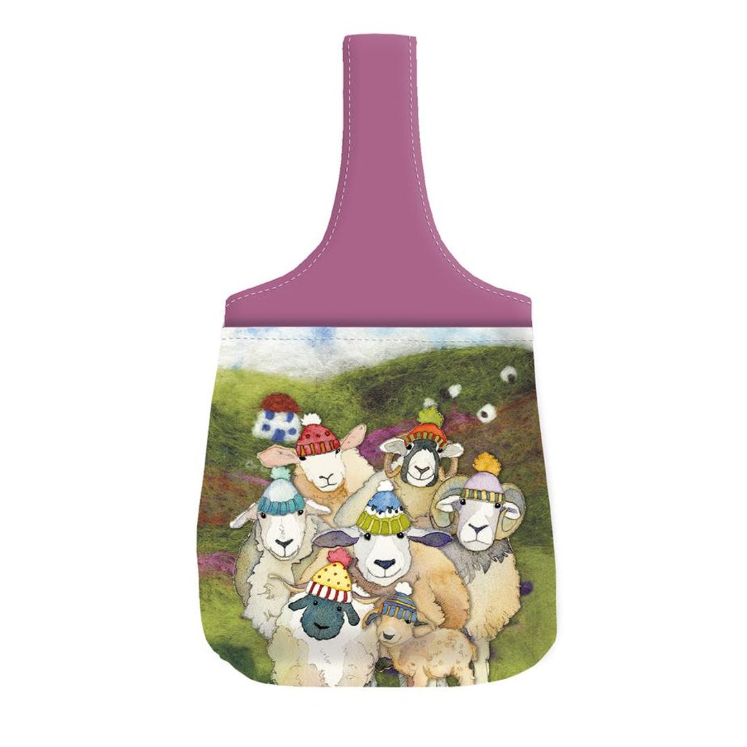 Colorful Sheep Wearing Hats Project Wrist Bag, Tote - Adorable ...
