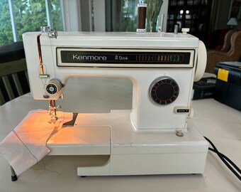 New Home Janome Compact Sewing Machine Model HF107 Working W/ Extras ...