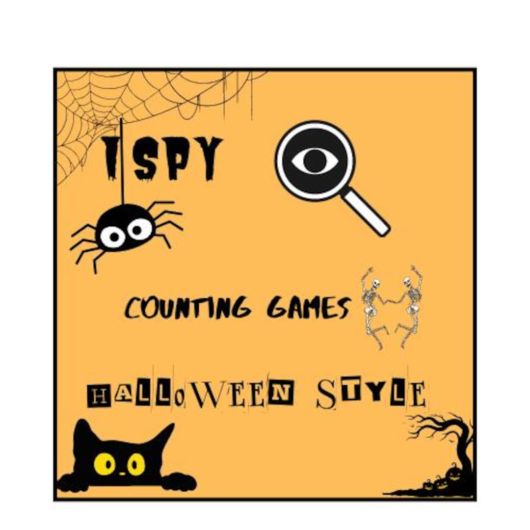 10 I Spy Halloween Games, Halloween Party Activity, Kid Party Favors ...