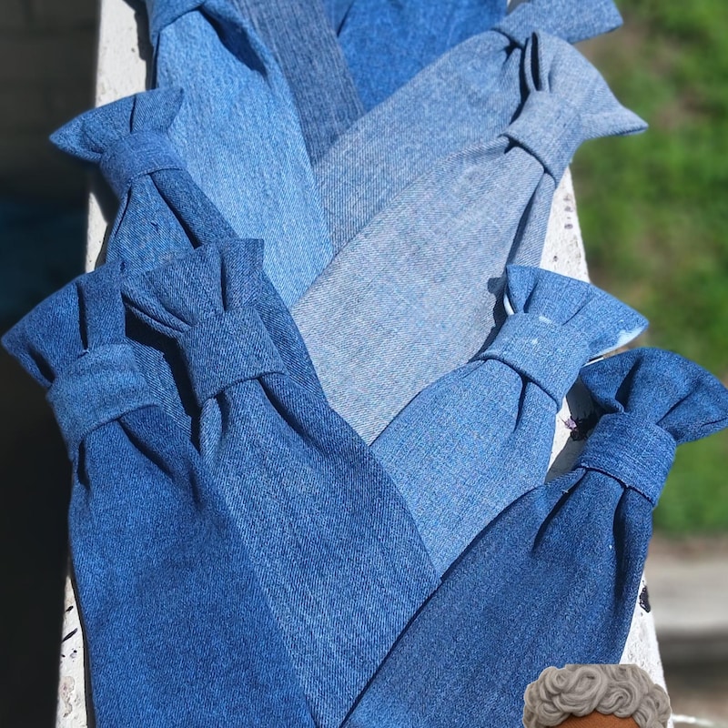 Necktie Necklaces Denim - Etsy