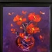 Red Flower Oil Painting, Still Life Abstract Flower Painting, Floral ...