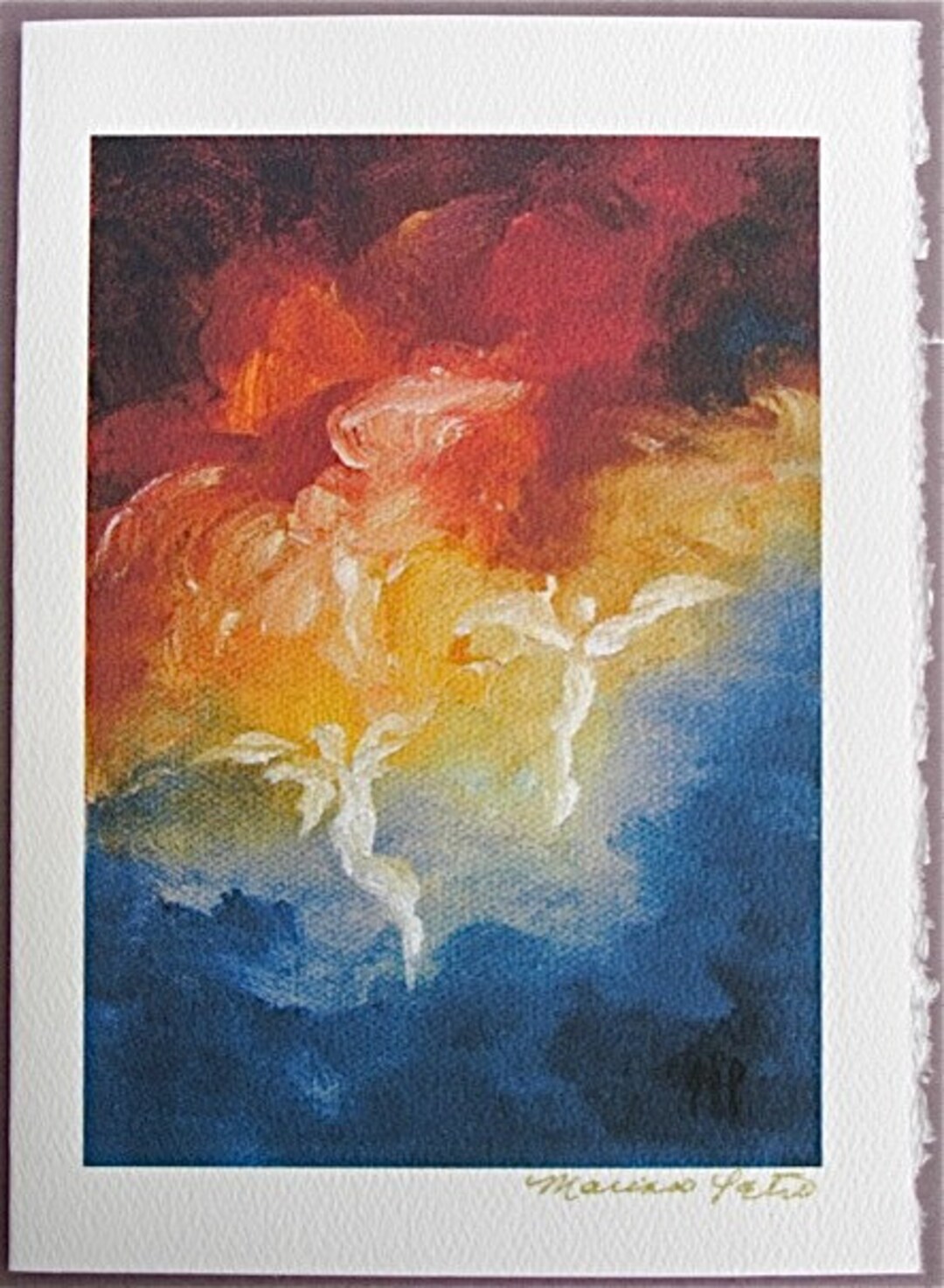 Angel Art Print Card Blank Greeting Cards Blank Card Angel - Etsy