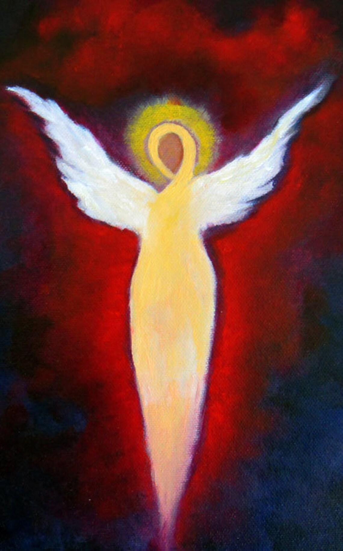 Angel Art Card Blank Card Greeting Cards Angel Gift - Etsy