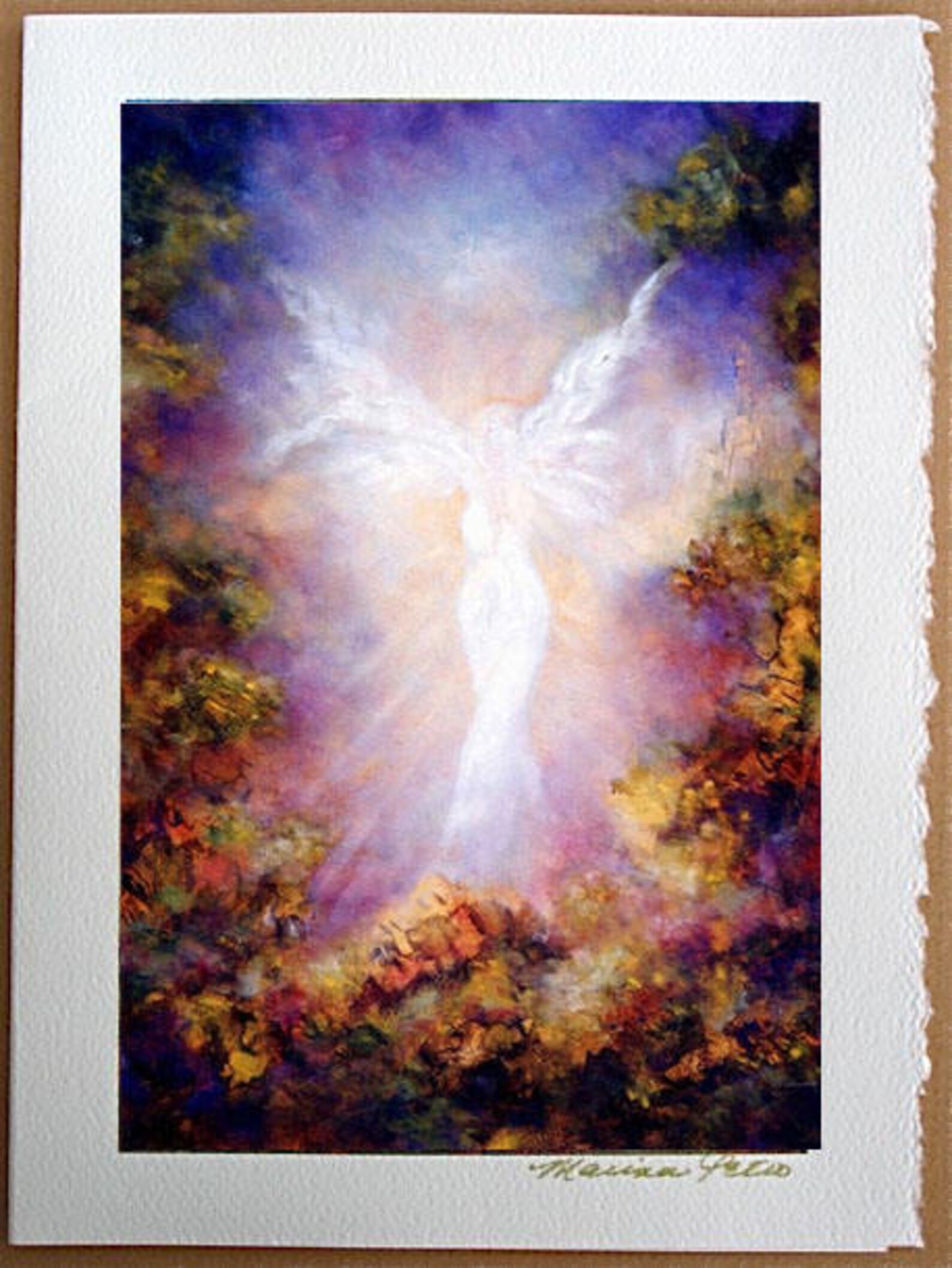 Angel Greeting Cards 5 X 7 Blank Card Stationery Angel - Etsy