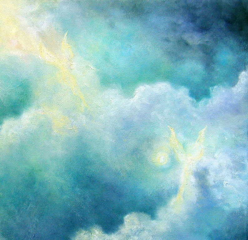 Angel Print Guardian Angel Print Angel Gift Spiritual Gift - Etsy